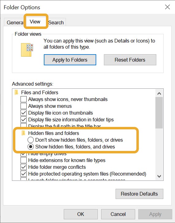 Windows - Show Hidden Folders - Neat HelpCenter